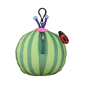 Cocomelon JJ & Watermelon Plush Bag Clip Set - Perfect Toys for Preschoolers and Toddlers