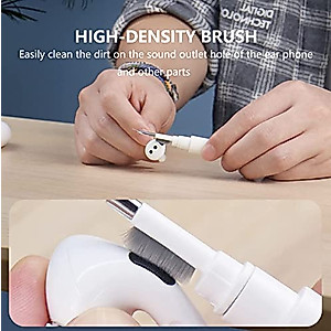 YKHENGTU Airpod Cleaner Kit,Cleaning Pen for Airpods Pro 1 2 3,Multifunction Earphones Airpod Cleaner Kit for Wireless Earphones Bluetooth Headphones Charging Box,Computer,Camera,Mobile Phone