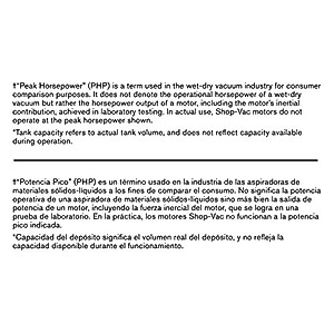 Shop-Vac 5989500 12 gallon 5.5 Peak HP Stainless Wet Dry Vacuum, Black