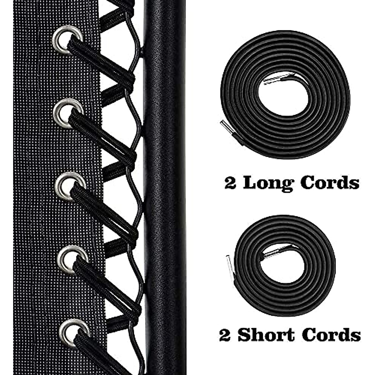 MGWOTH Zero Gravity Chair Replacement Fabric with Bungee Cord Kit, Repair Cloth for Anti-Gravity Lounge, Mesh Part for Patio Sling Folding Recliner Couch Outdoor Pool Lawn