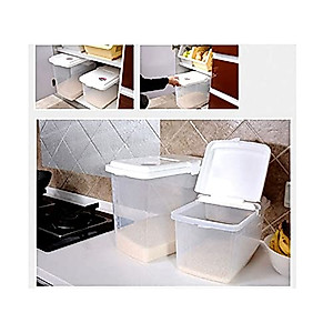 JapanBargain 1826, Set of 2 Large Japanese Kitchen Pantry Storage Containers Kome Bitsu Rice Storage Container 22 lbs, Made in Japan