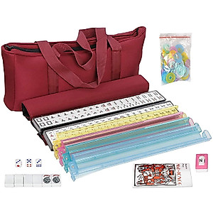CHH Wester Mah Jong in Burgundy Bag