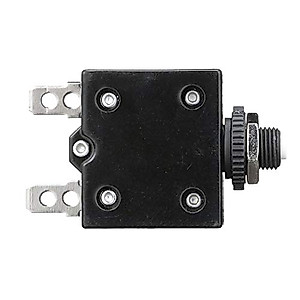 SEACHOICE 13131 Push Button Circuit Breaker 15A, Black