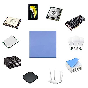 Thermal Pad,200x200x3mm 6W/m.k Thermal Conductivity,with Good efficient Heat Dissipation Performance for Laptop Heatsink/CPU/GPU/SSD/IC/LED Cooler