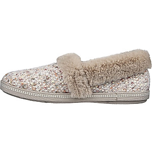 Skechers Women's Cozy Campfire-Lazy Sundaze Slipper, Taupe Multi, 7.5