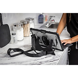 URBAN ARMOR GEAR UAG Adjustable & Detachable Shoulder Strap for Microsoft Surface Pro 11/10/9, Samsung Galaxy Tab S10 Ultra/S10 Plus, iPad Pro/iPad/iPad Air/iPad Mini Scout, Metropolis SE Case, Black
