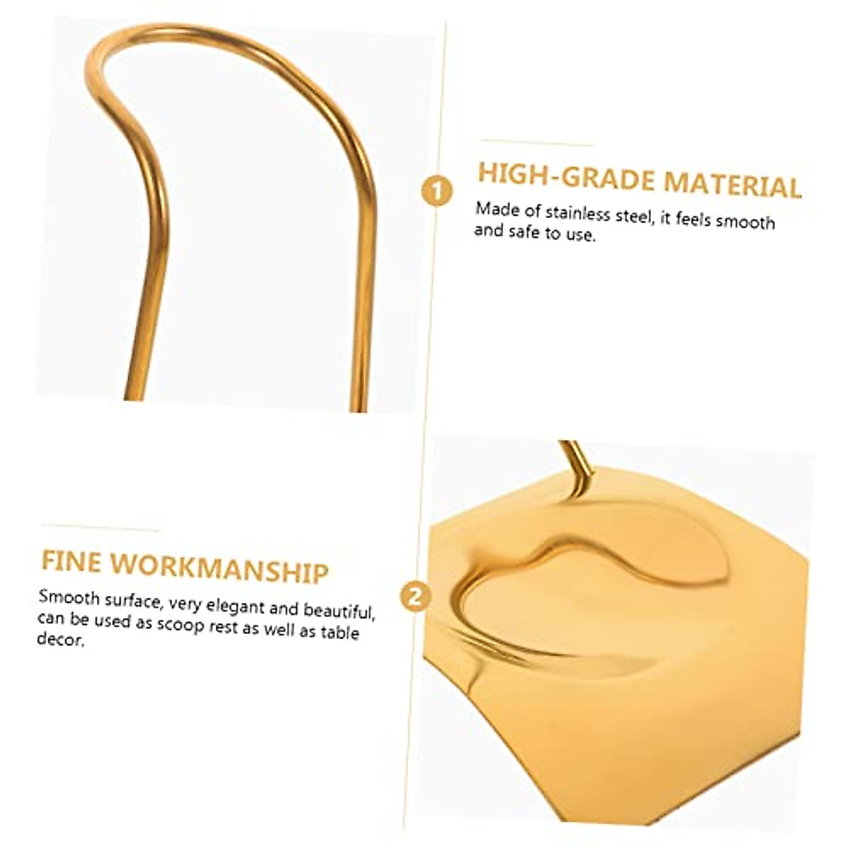 DOITOOL Integrated Spoon Rest Upright Spoon Rest Sturdy Spoon Holder Black Flatware Spoon Holder for Stovetop Ladle Delicate Spoon Holder Colander Stainless Steel Household