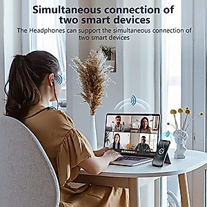 Bigtruely Wireless-Earbuds-Bluetooth-Headphones-Neckband in-Ear, Magnetic Earphones Built-in Microphone,12H Listening Time Bass Waterproof Neck Ear Buds for Running Cycling Gym Sport Workout, Silver