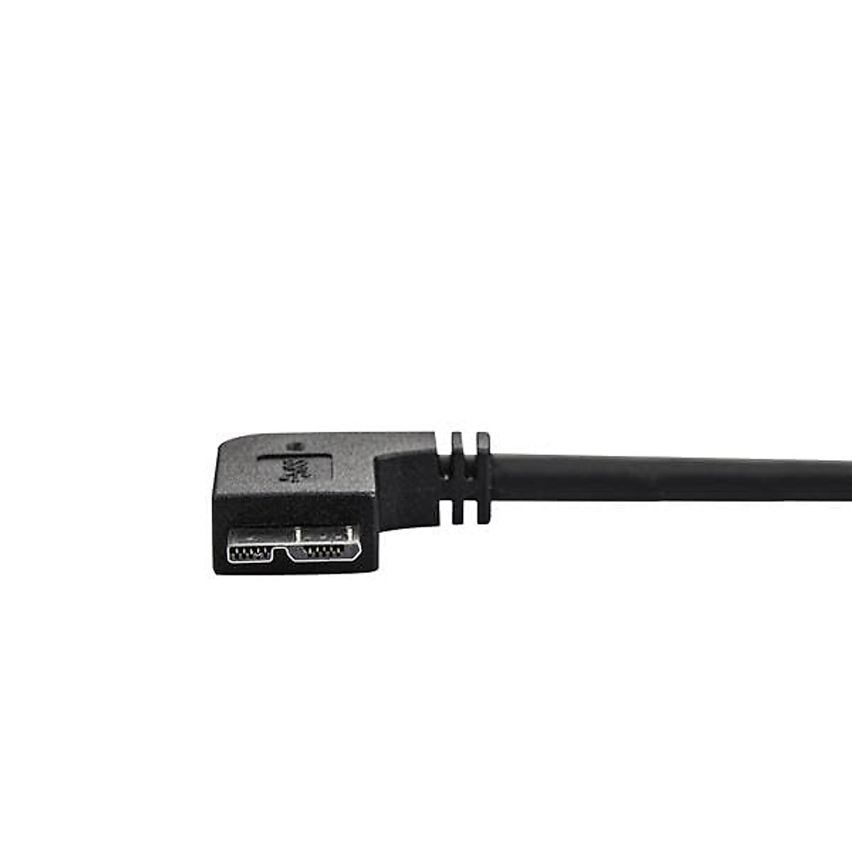 StarTech.com 2m 6 ft Slim Micro USB 3.0 Cable M/M - Right-Angle Micro-USB - USB 3.0 A to Micro B - Angled Micro USB - USB 3.1 Gen 1 5Gbps (USB3AU2MRS), Black