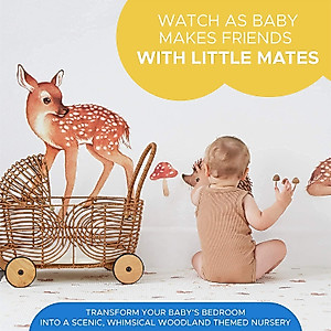 Woodland Nursery Decor, Woodland Animals Baby Nursery Wall Decor Decals Set for Kids Room Decor, Perfect Baby Girl Gifts & Baby Boy Gifts, Gender Neutral Wall Stickers, New Mom Baby Shower Gifts