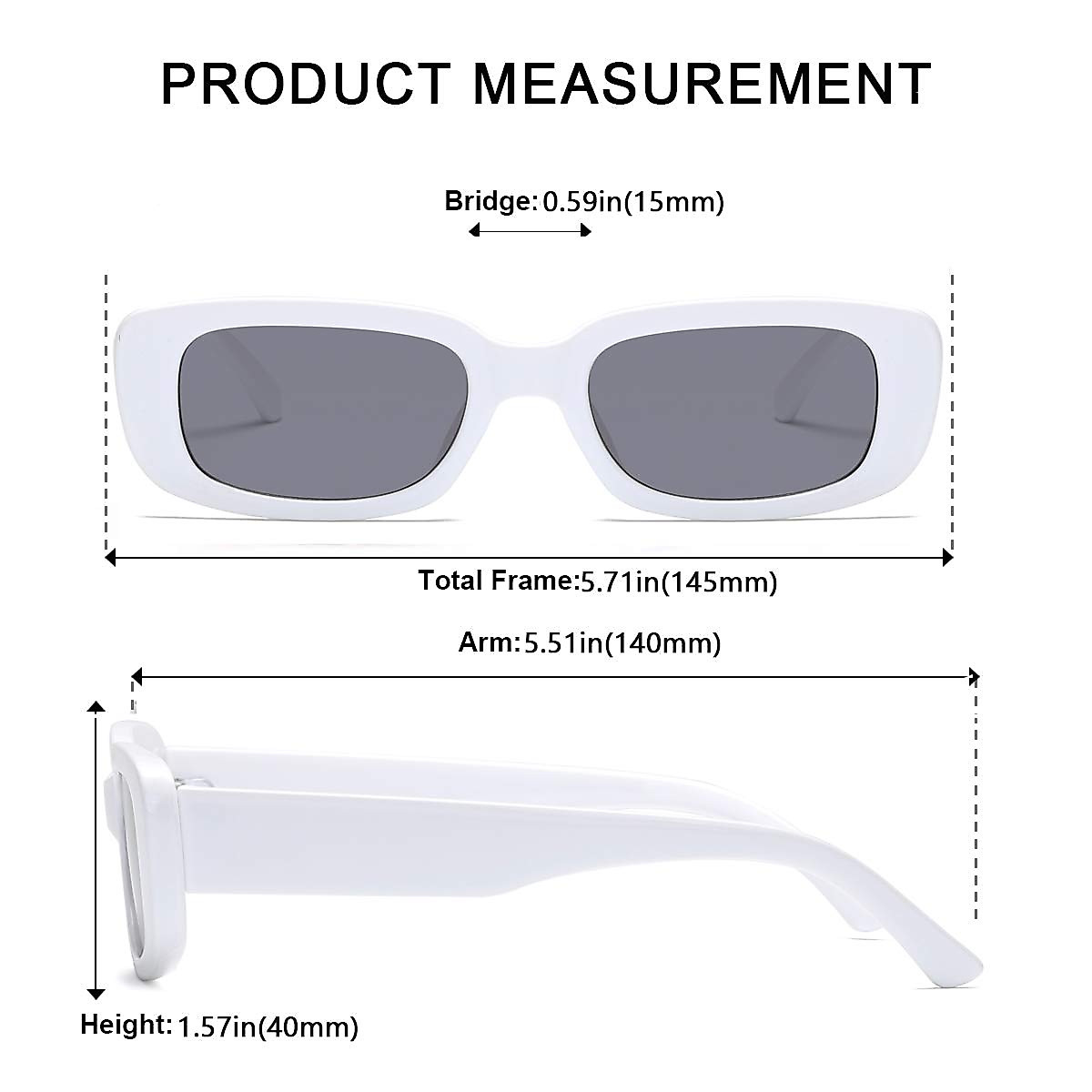 aisswzber Vintage Rectangle Sunglasses for Women Men 90s Fashion Narrow Square Frame Eyewear UV400 Protection