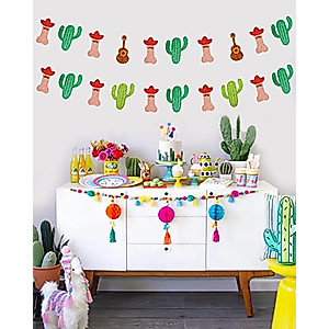 Rose Gold Final Fiesta Banner Garland Cactus Banner for Mexican Fiesta Bachelorette Party Decorations