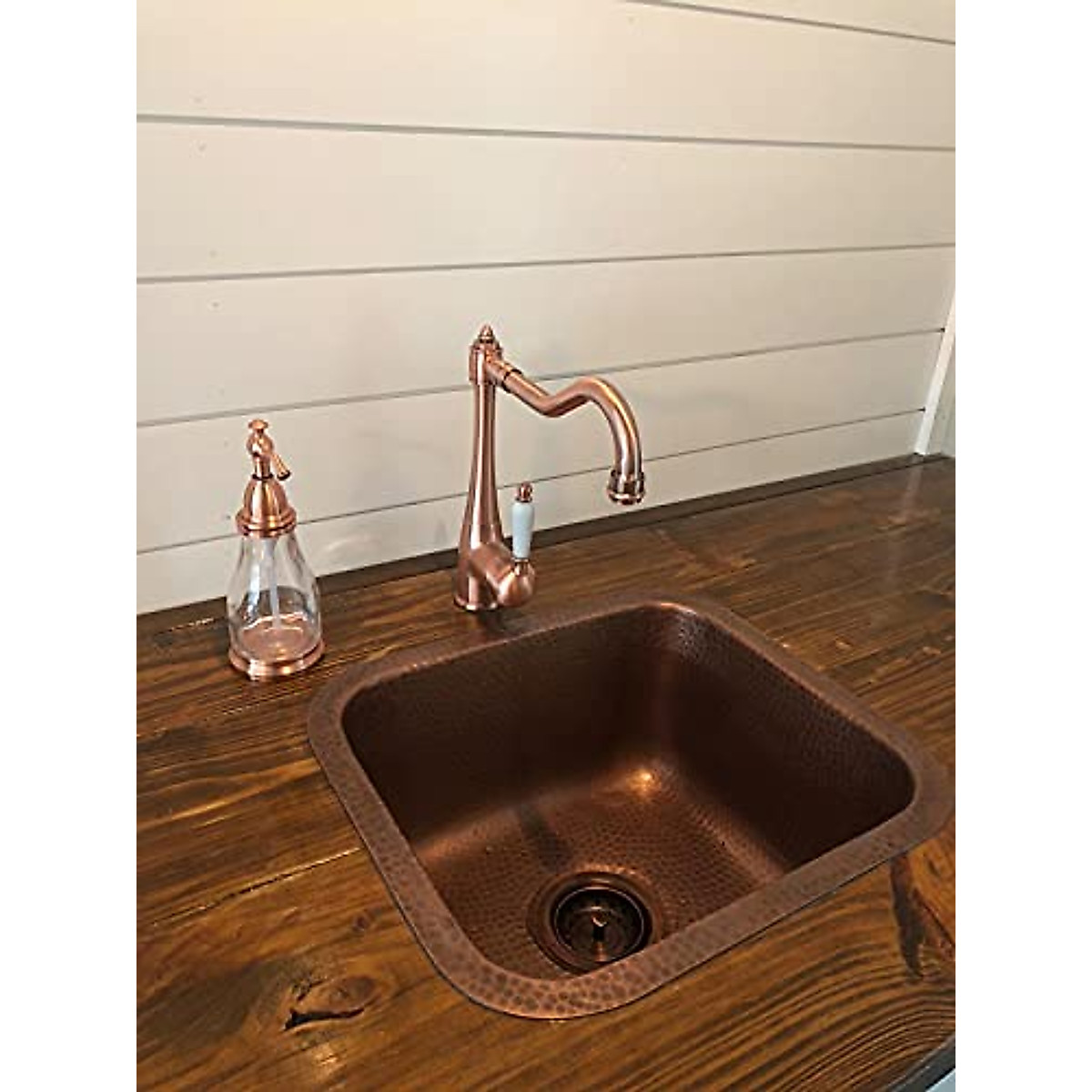 Kitchen Faucet Copper Bar Faucet 360 ° Swivel Single Handle Traditional Period Single Ceramic Lever Kitchen Sink Faucet Antique Mixer Tap One Hole Wet Bar Sink Faucet Victorian Commercial