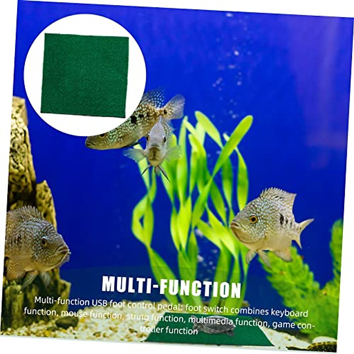 EXQUIMEUBLE Turtle Terrace Mat Garden Turf Decorations Turtle Basking Platform Turf Yard Turf Artificial Grass Turf Simulation Grass Garden Turf Carpet Lawn Turf Fish Tank Turtle Tank Resin