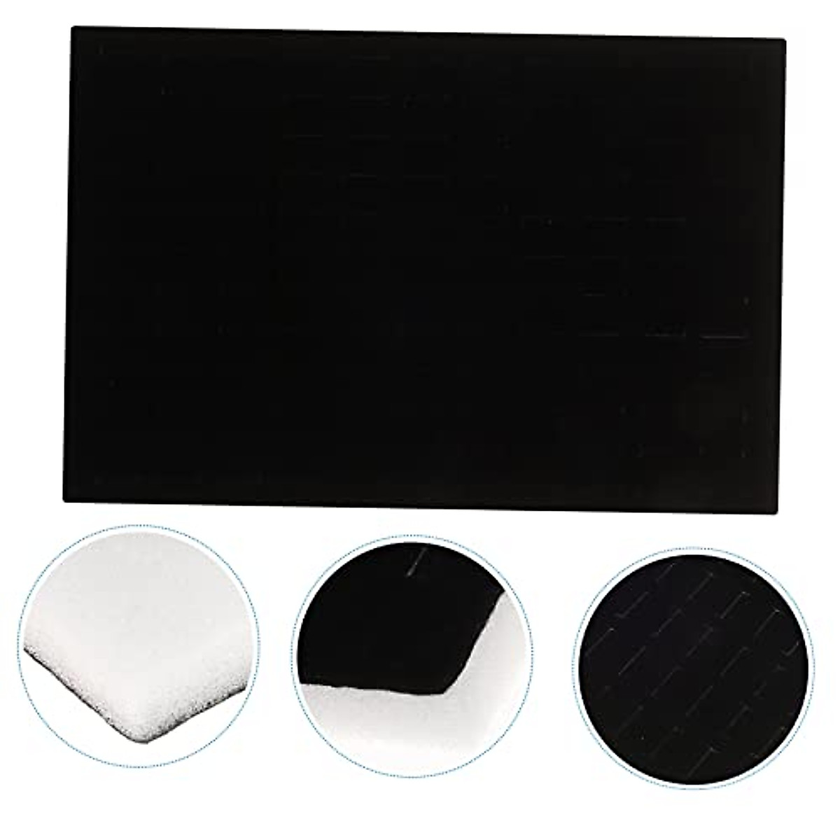 NOLITOY 4pcs Ring Tray Core Ring Insert Pad Foam Ring Tray Earring Holder Insert Ring Inserts for Loose Rings Accessory Tray Ornament Earrings Ring Display Sponge Stud Box Necklace