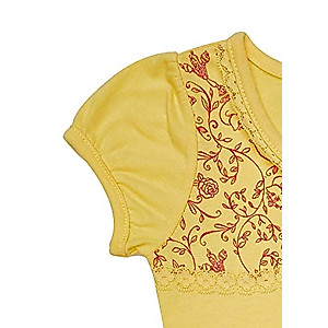 Disney Infant Baby Girl Princesses Belle Cinderella Tutu Dress, Yellow, 24 Months
