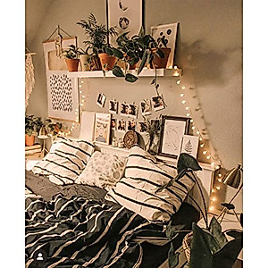 echosari Battery Operated String Lights, 16.5 Feet 50 LED Camping Globe Lights with Remote Timer 8 Modes Frosted Ball Fairy Light for Bedroom Wedding Xmas Tree Party Decoration (Warm White)