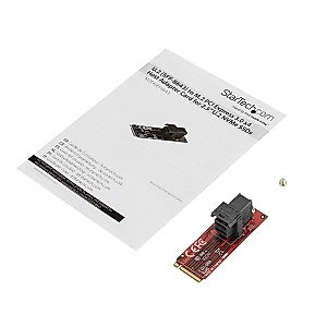 StarTech.com U.2 to M.2 Adapter - for 1 x U.2 PCIe NVMe SSD - M.2 PCIe x4 Host Interface - U.2 SSD - M.2 PCIe Adapter - U.2 Drive , TAA (M2E4SFF8643)
