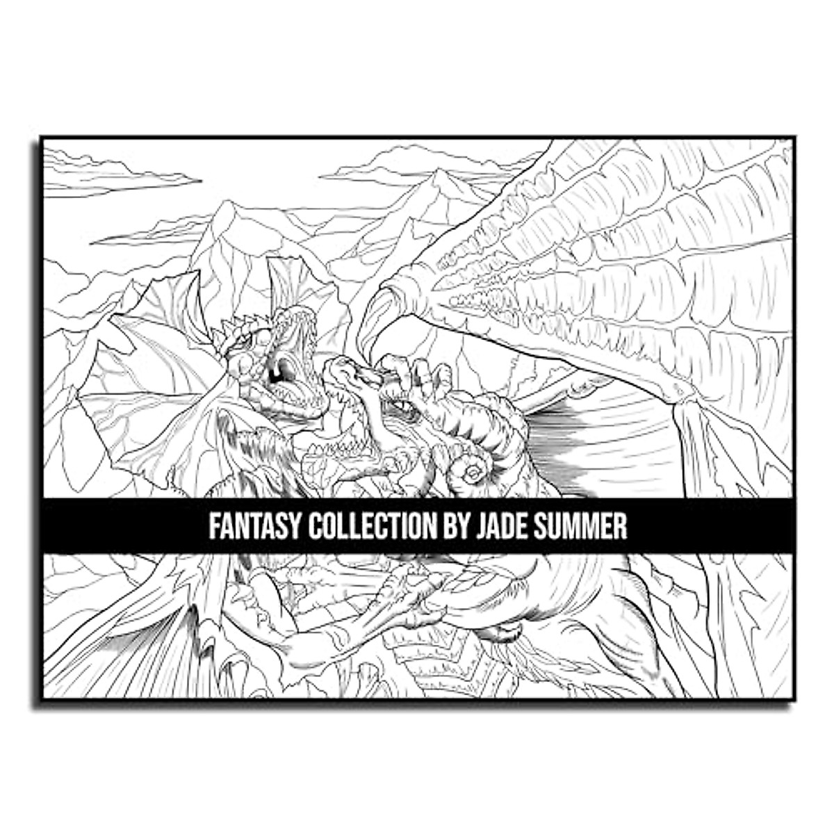 Fantasy Collection: An Adult Coloring Book with 100+ Incredible Coloring Pages of Mermaids, Fairies, Vampires, Dragons, and More!