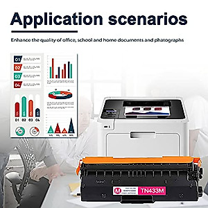 Van Enterprises 2 Pack Magenta TN433 TN433M TN-433M Compatible Toner Cartridge Replacement for Brother HL-L8260CDW L8360CDWT L9310CDWT MFC-L8610CDW L8690CDW L8900CDW Printer Ink Cartridge