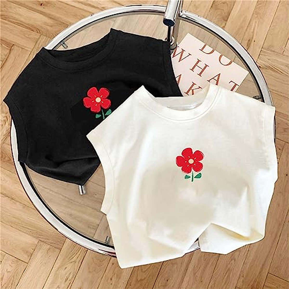 Toddler Baby Boy Letter Tank Top Sleeveless T-Shirt Ruffle Cap Sleeve Round Neck Cute Solid T Shirt Spring Summer Outfit Black