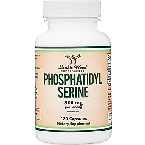 PhosphatidylSerine Supplement 300mg Per Serving, 120 Capsules (Phosphatidyl Serine Complex) by Double Wood