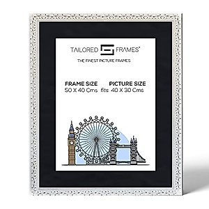 Tailored Frames Picture, Frame 50x40cm for 40x30cm, Black Mounts