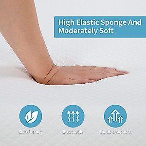 Gel Memory Foam Mattress 8 Inch Mattress Medium-Firm Mattress for Soundly Sleep CertiPUR-US Mattress in a Box for Pressure Relief & Cooler Sleep, Queen