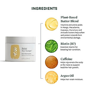 Better Not Younger Discovery Kit - Strength & Volume, Includes Hair Redemption Restorative Butter Masque, Wake Up Call Volumizing Shampoo and Conditioner 2 Fl Oz each