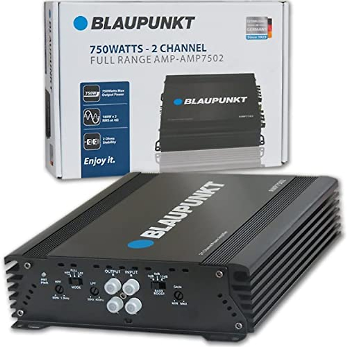 BLAUPUNKT 750W 2-Channel, Full-Range Amplifier (AMP7502)