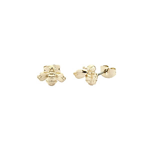 Ted Baker London Beelii Double Bee Stud Earrings for Women - Bumble Bee Jewelry Gifts (Gold Tone)