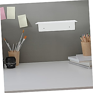 CORHAD 2pcs Speaker Stand Invisible Shelf Wall Floating Shelves Wall Bracket Wall Mount Modern Wall Shelf Small Shelf Modern Shelf Wall Display Shelf Small Wall Shelf White Acrylic