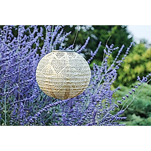 Allsop Home Garden 31771 Solar Lighting, Pearl Wave Globe