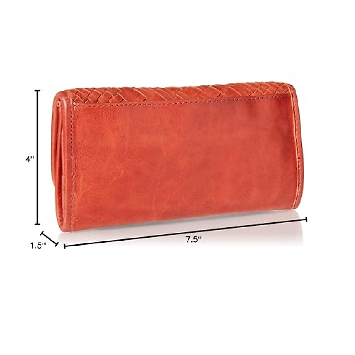 Frye Melissa Basket Woven Wallet, Sandstone