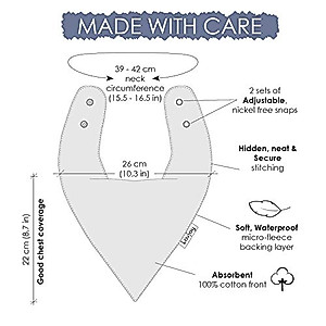 Large Bandana bibs For Kids 4+ Years / Special Needs Bibs / Kids, Teens & Adults