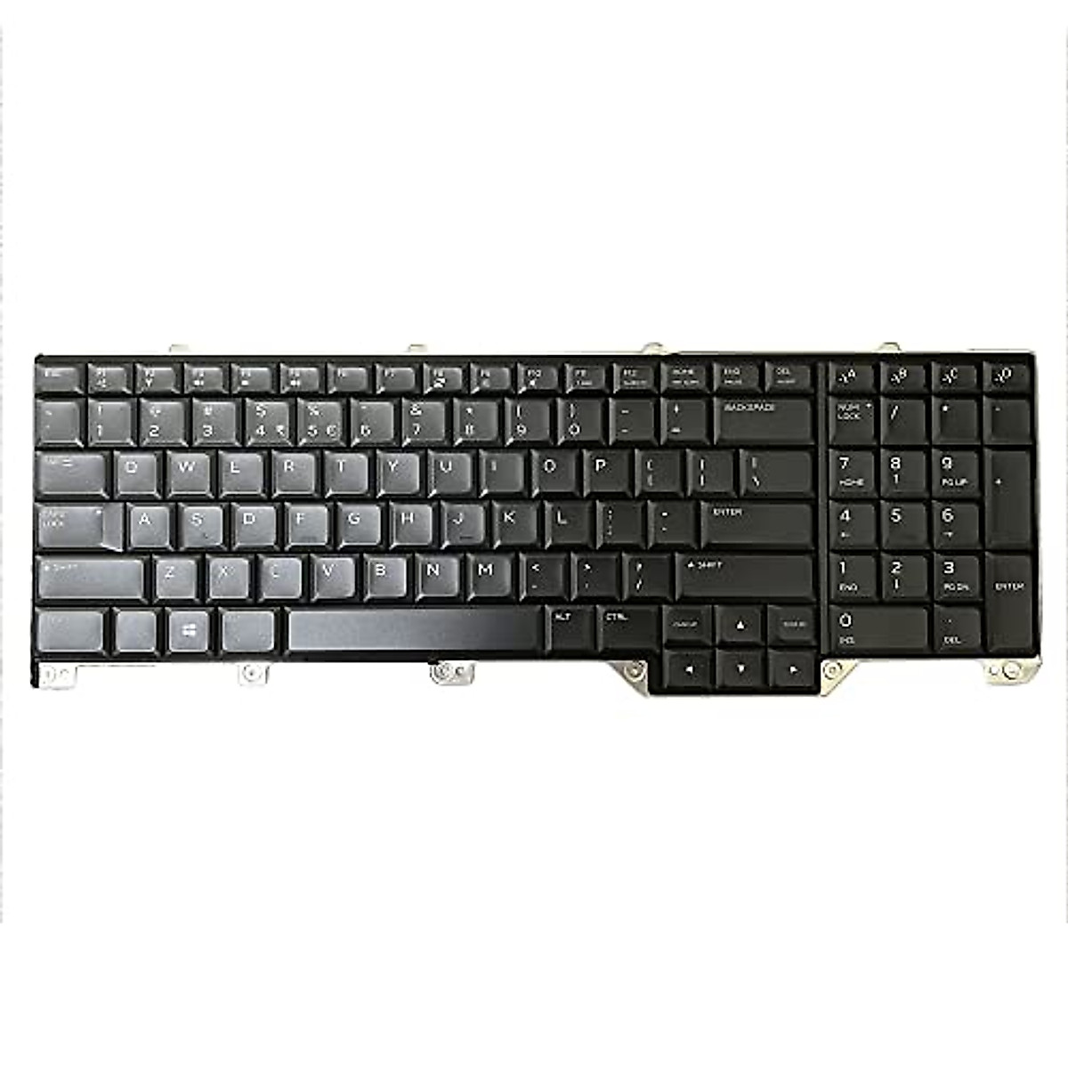 GinTai Laptops Keyboard Backlit US Replacement for Dell Alienware 17 R5 Area 51M 0WYFCV WYFCV RGB PK132F11A01 NSK-EYBBC IT（Black）
