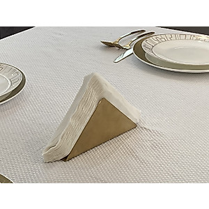 Modern Matte Gold Napkin Holder for Dining Table, Kitchen Countertop, Paper Organizer, Decorative Stainless Steel Cocktails, Organizer & Dispenser Gift