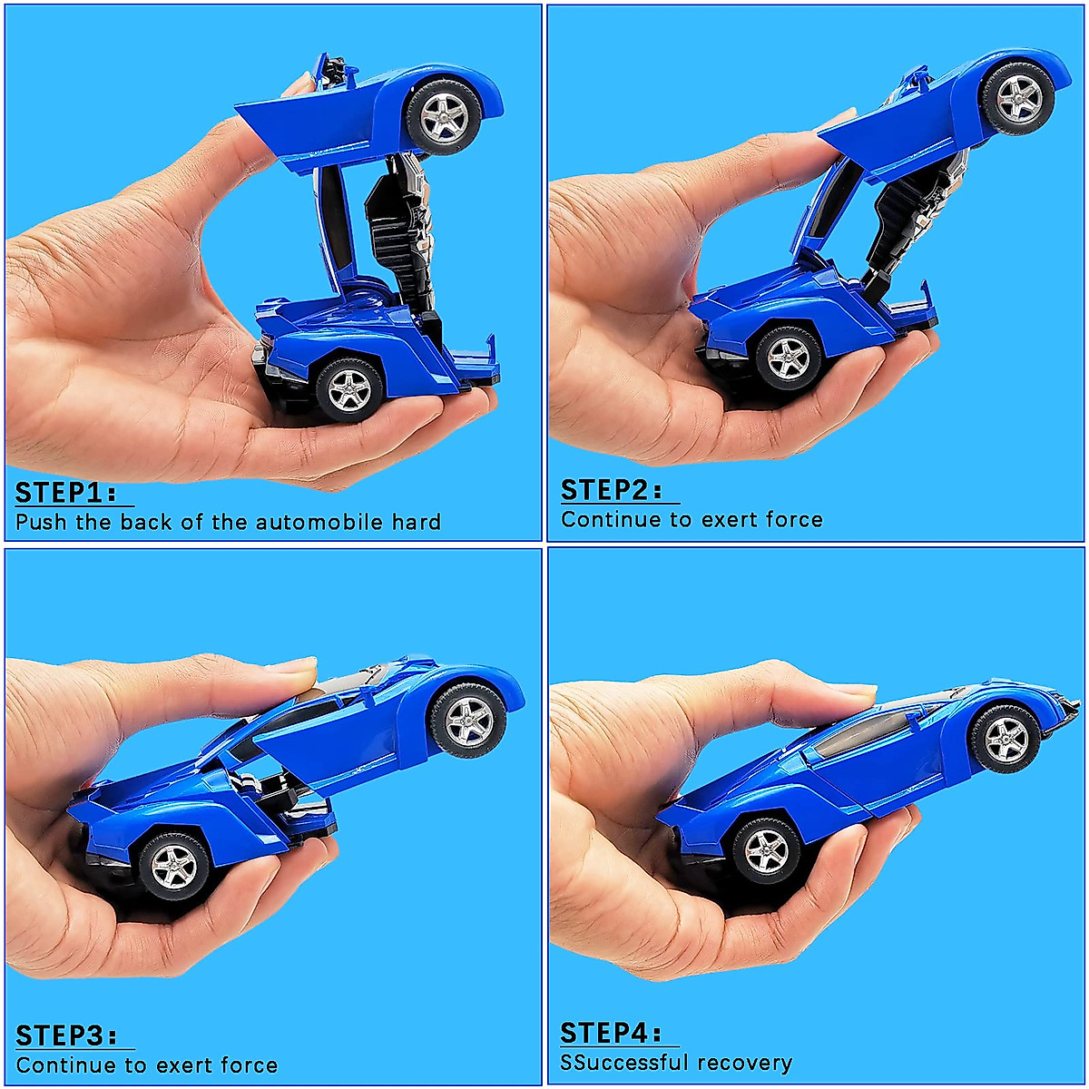 Toy Cars for 2-7 Year Old Boys, Transforming Toys Cars for 3 Year Old Boys and Toddlers, Robot Cars Toys for 4 Year Old Boys Birthday Gifts for 2 3 4 5 6 7 Years Kids Girl Boys