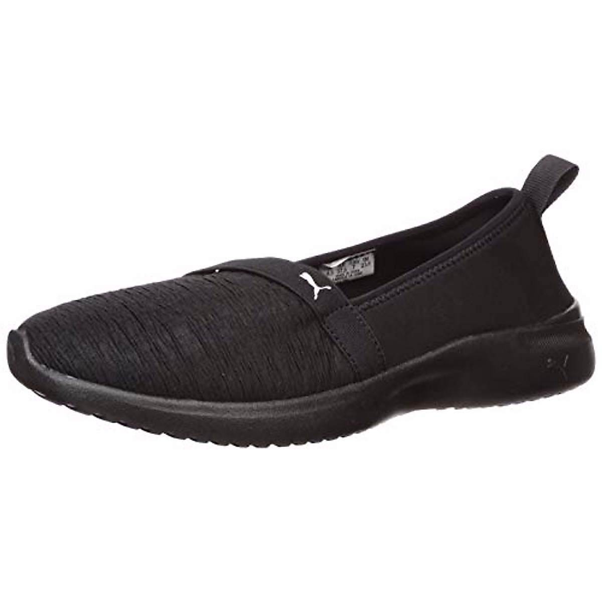 PUMA womens Adelina Sneaker, Puma Black- Puma White, 9 US