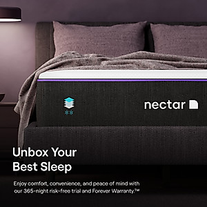 Nectar Premier Queen 13" - Medium Firm Gel Memory Foam Mattress - 5 Layers of Comfort - Dual Action Cooling Tech - 365-Night Trial - Forever Warranty, White
