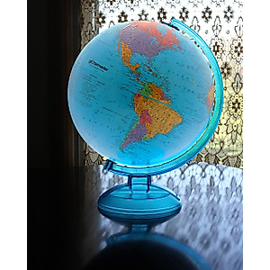 Blue Ocean World Globe By Globemaster, Desktop, English (12"/30 Centimeter Diameter)