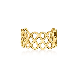 Ross-Simons 14kt Yellow Gold Infinity Single Ear Cuff
