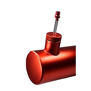 JMCHstore Aluminum Mini bike Gas Fuel Tank Cylinder 4x11'' for Coleman Baja Montser Mega moto Predator Hemi non 212 Engine, Massimo Axis RealTree Motovox Mototec Dirt Gas Bike, Go Kart Parts (Red)