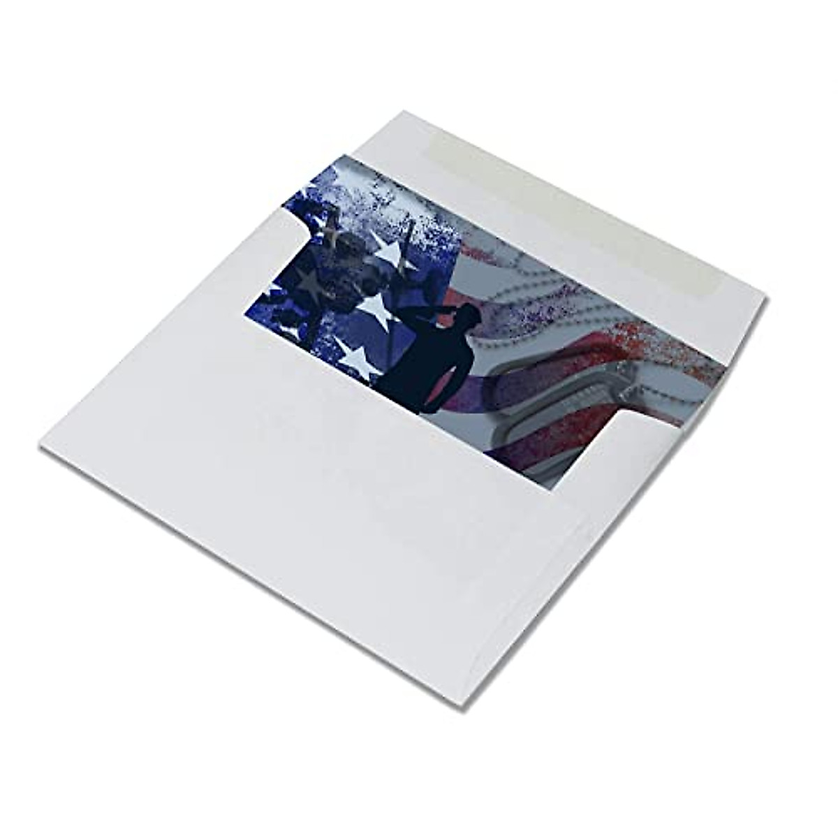 Small World Greetings Blue Thank You For Your Service Cards 24 Count - Blank Inside with White Envelopes - Patriotic - Veteran's Day - Military - A2 Size (5.5" x 4.25")