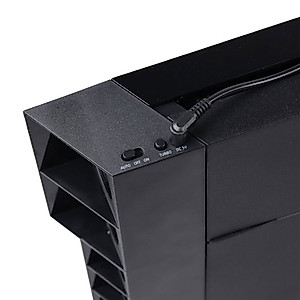 ElecGear Auto Cooling Fan for PS4, External USB Cooler Automatic Temperature Sensor Controlled Radiator Heat Exhaust Works with Playstation 4 CUH-1xxx