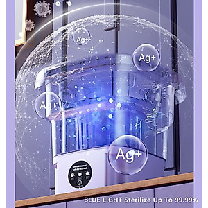 Portable Washing Machine, Folding Mini Washing Machine with Drain Basket, Portable Washer with Blue Light & Ultrasonic Washing for Apartment, Laundry, Camping, RV, Travel, Underwear