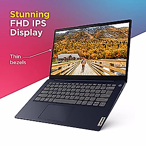 Lenovo IdeaPad 3 Laptop, 14.0" FHD Display, AMD Ryzen 5 5500U, 8GB RAM, 256GB Storage, AMD Radeon 7 Graphics, Windows 11 Home, Abyss Blue