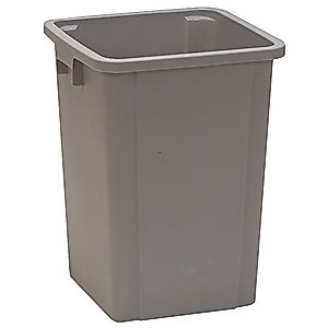 19 gal. Square Gray Trash Can