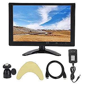 Heayzoki 10.1In Hd Pc Monitor, 1280X800 16:10 Gaming Monitor, Monitor Support/Vga/Input, LCD Screen Monitor, for/ / 360 /, Home Office Accessories