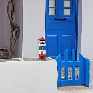 BESPORTBLE Solar Light Lamp Decorative Lighthouse Solar Lamp Garden Lighthouse Patio Lamp Yard Lamp Yard Light Patio Light Outdoor Light Solar Lighthouse